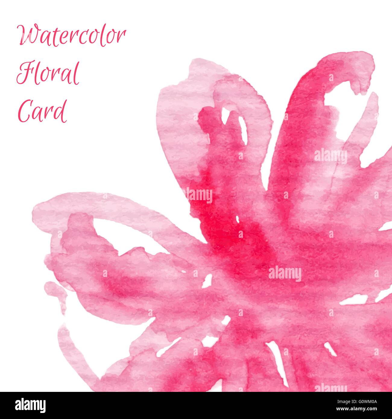 Watercolor flower background Stock Vector Image & Art - Alamy