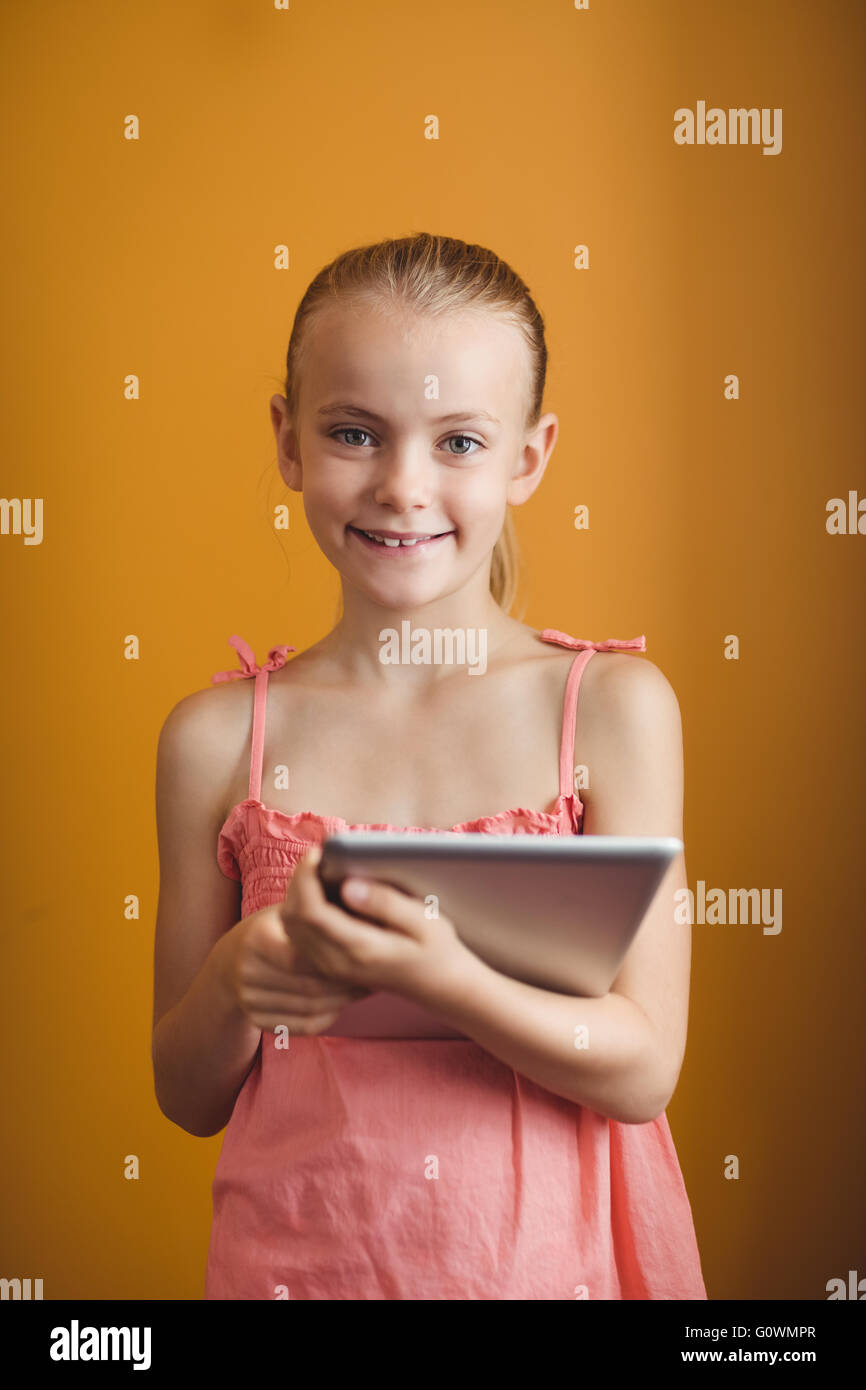 Little girl using computer hi-res stock photography and images - Alamy