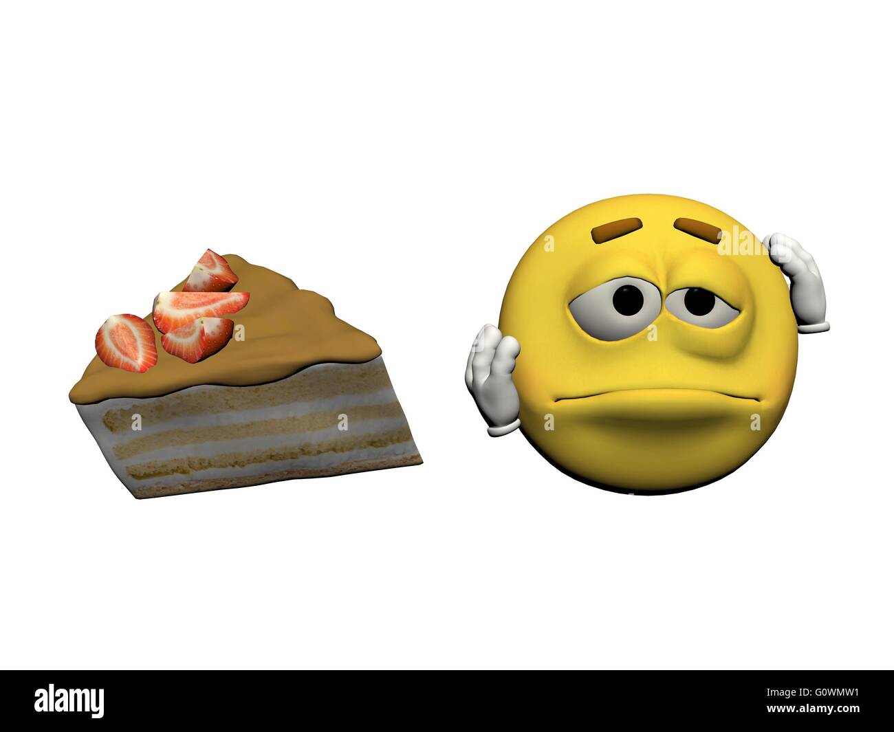 Eating Cake Smiley