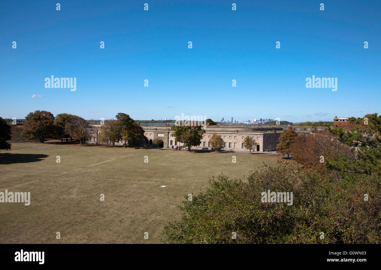 Fort Warren on Georges Island Boston Harbor Islands Massachusetts USA ...