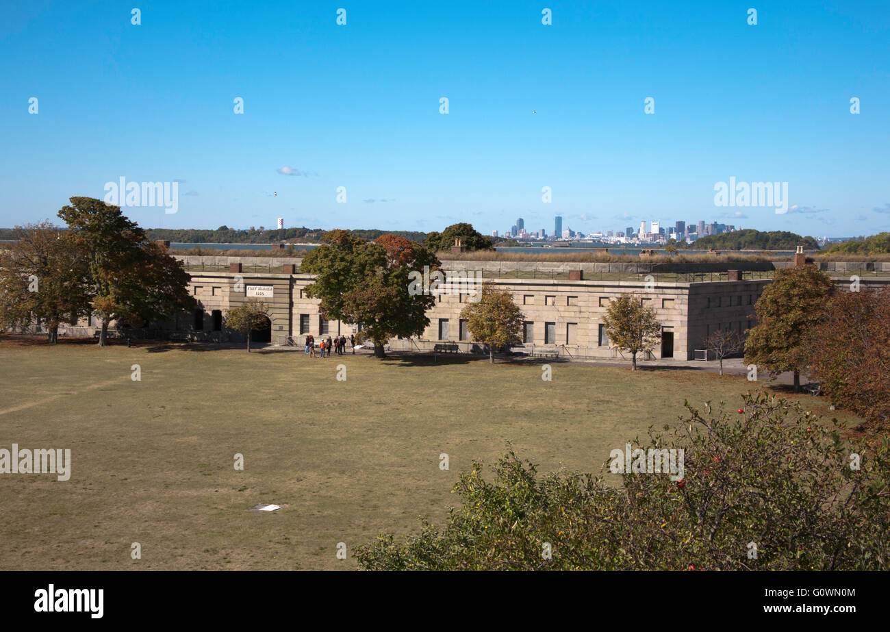 Fort Warren on Georges Island Boston Harbor Islands Massachusetts USA ...