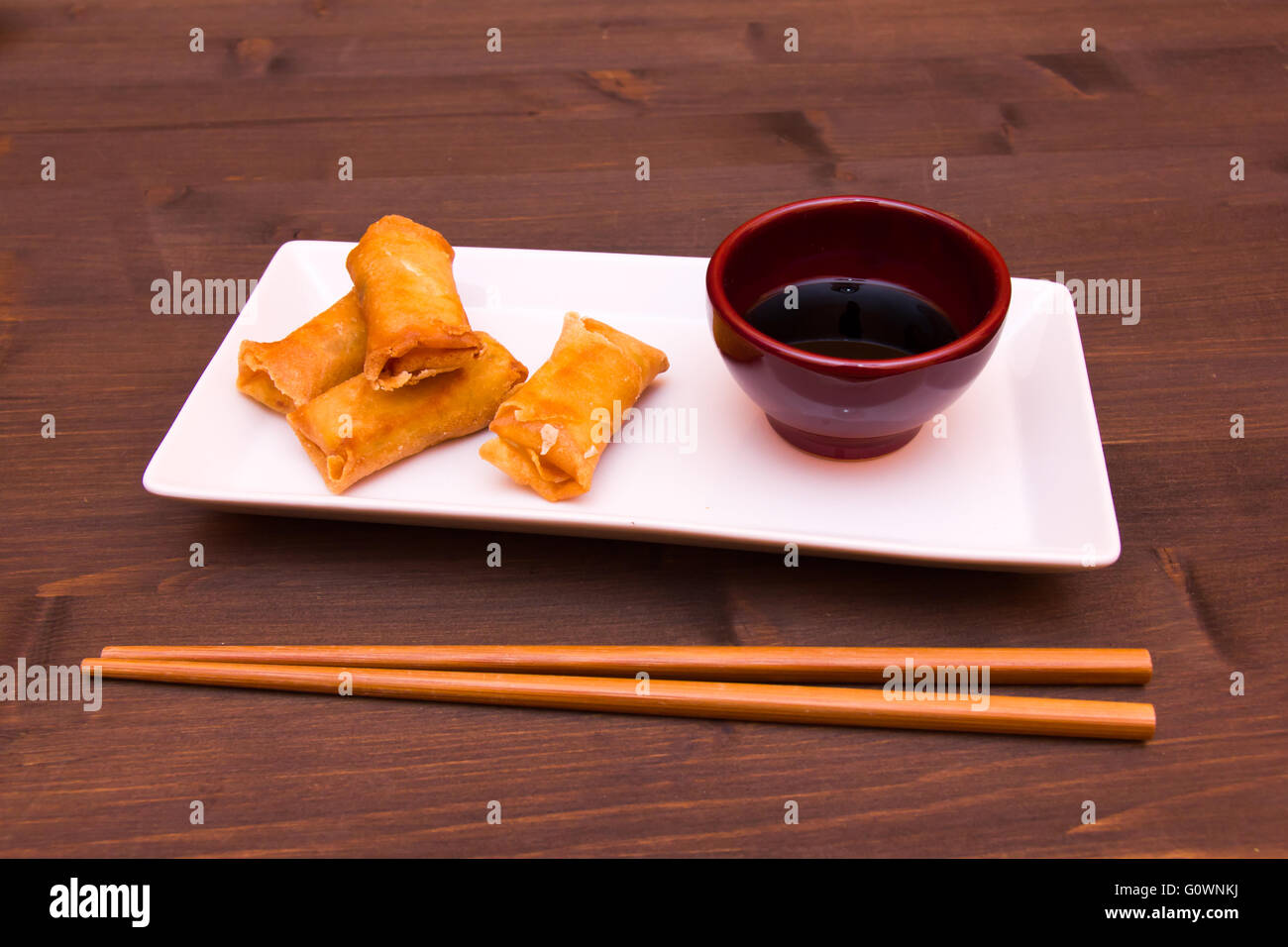 Crispy pork spring rolls hi-res stock photography and images - Alamy