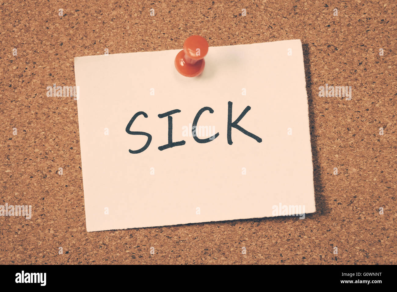 Sick note hi-res stock photography and images - Alamy
