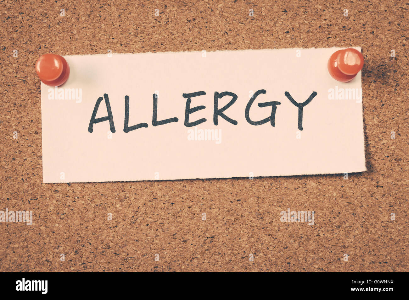 Food allergy text hi-res stock photography and images - Alamy