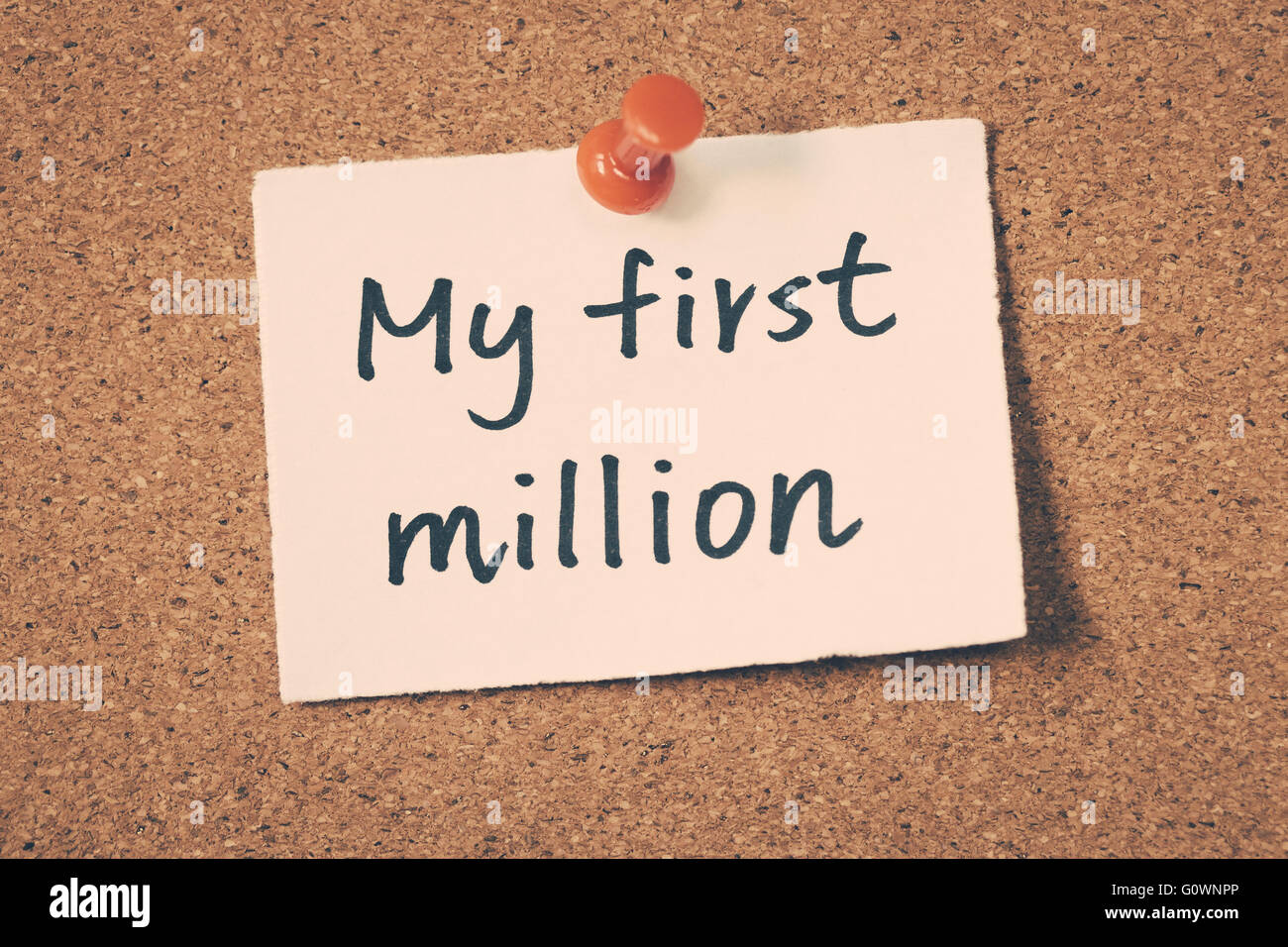 my first million Stock Photo - Alamy