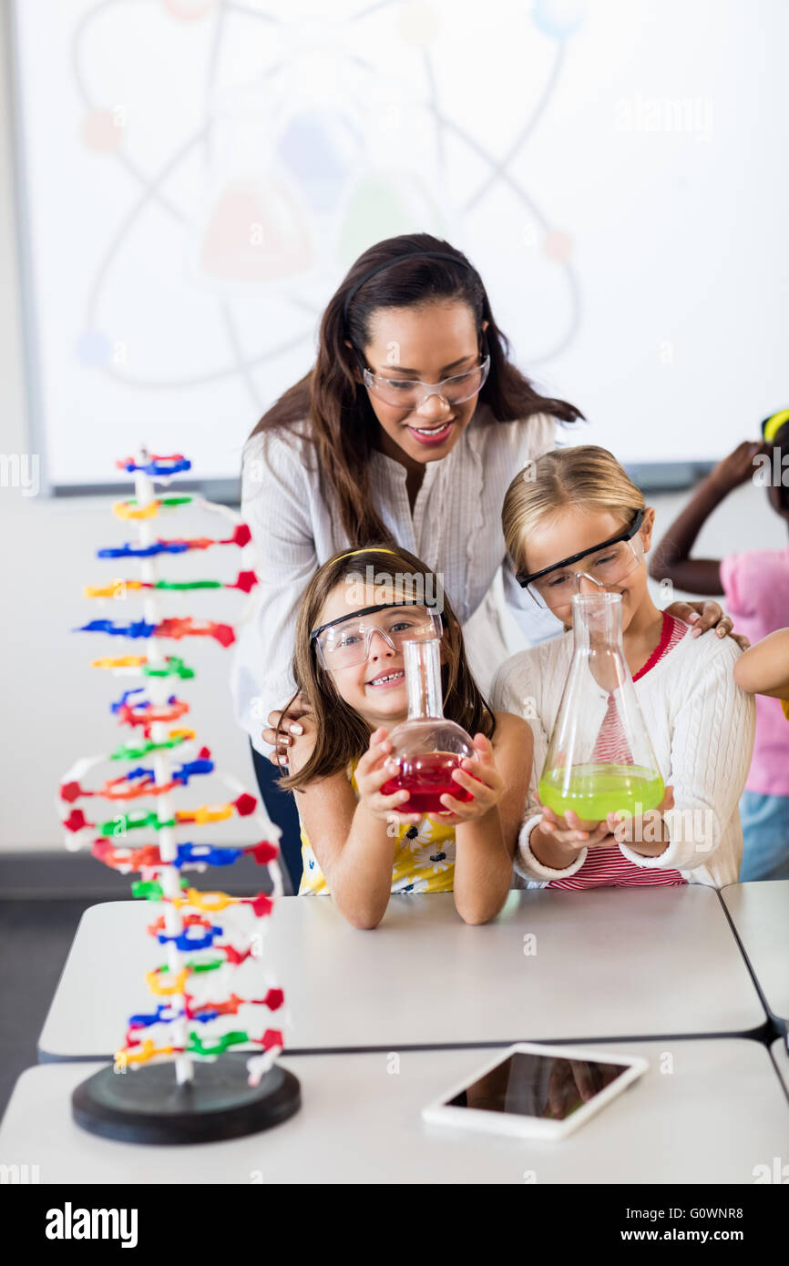 Science teacher female beaker hi-res stock photography and images - Alamy