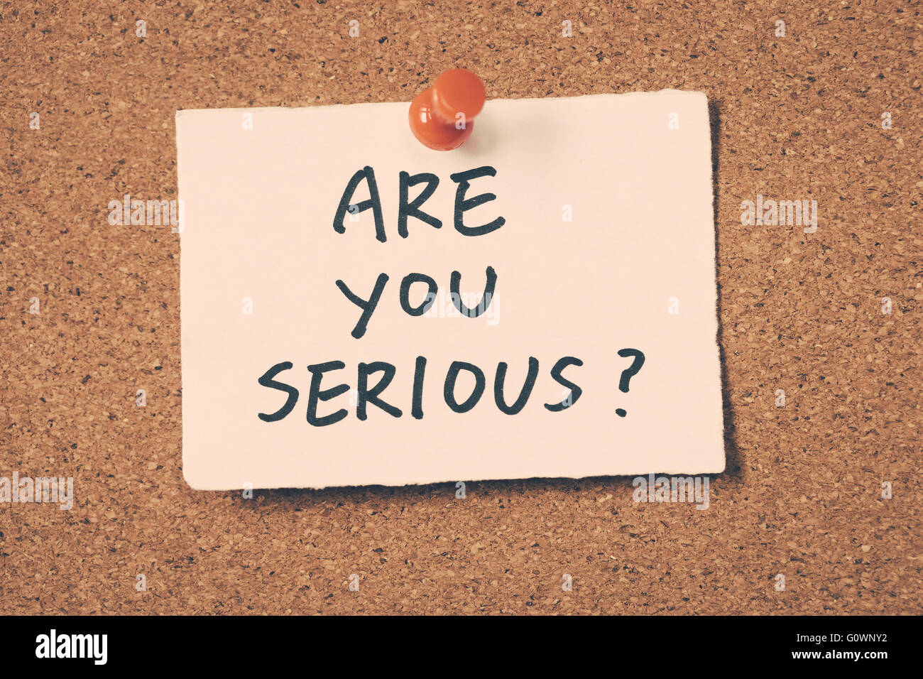 are you serious Stock Photo - Alamy