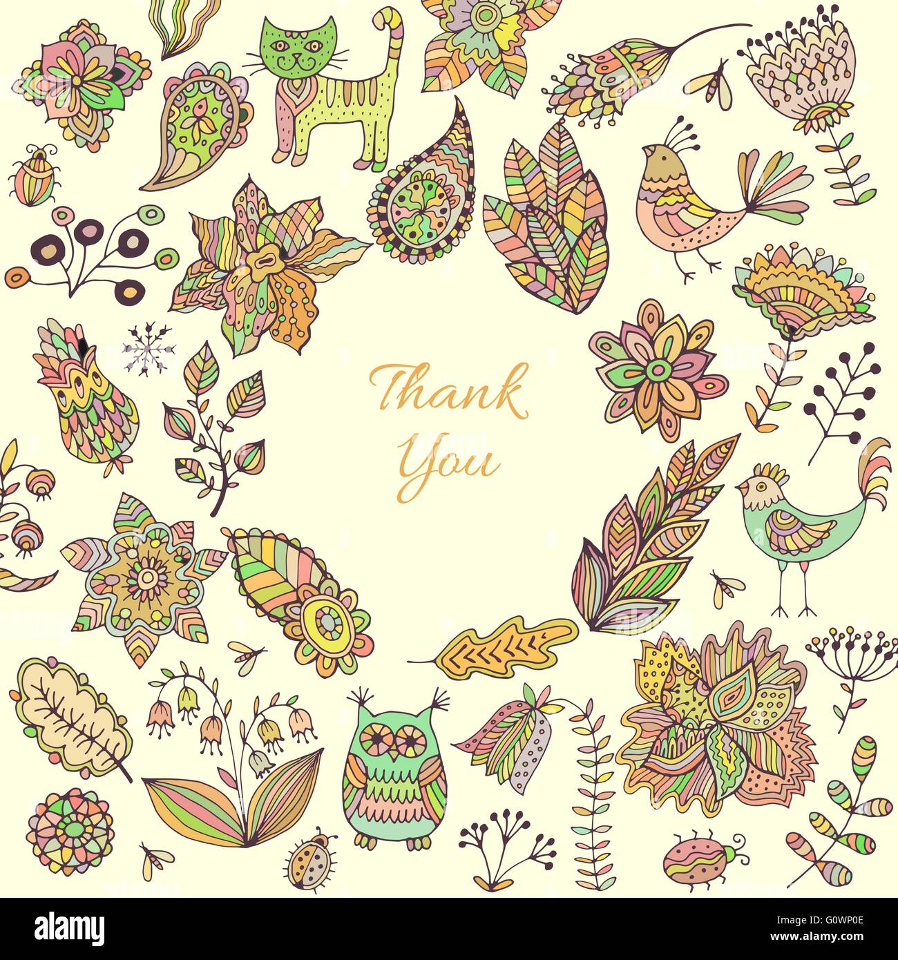 hand painted floral frame Stock Vector Image & Art - Alamy