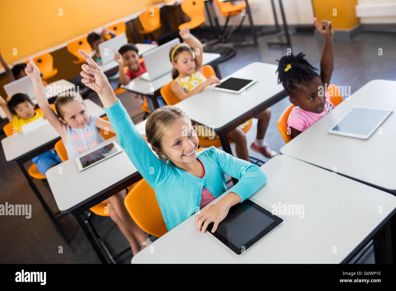 Child hands computer hi-res stock photography and images - Alamy