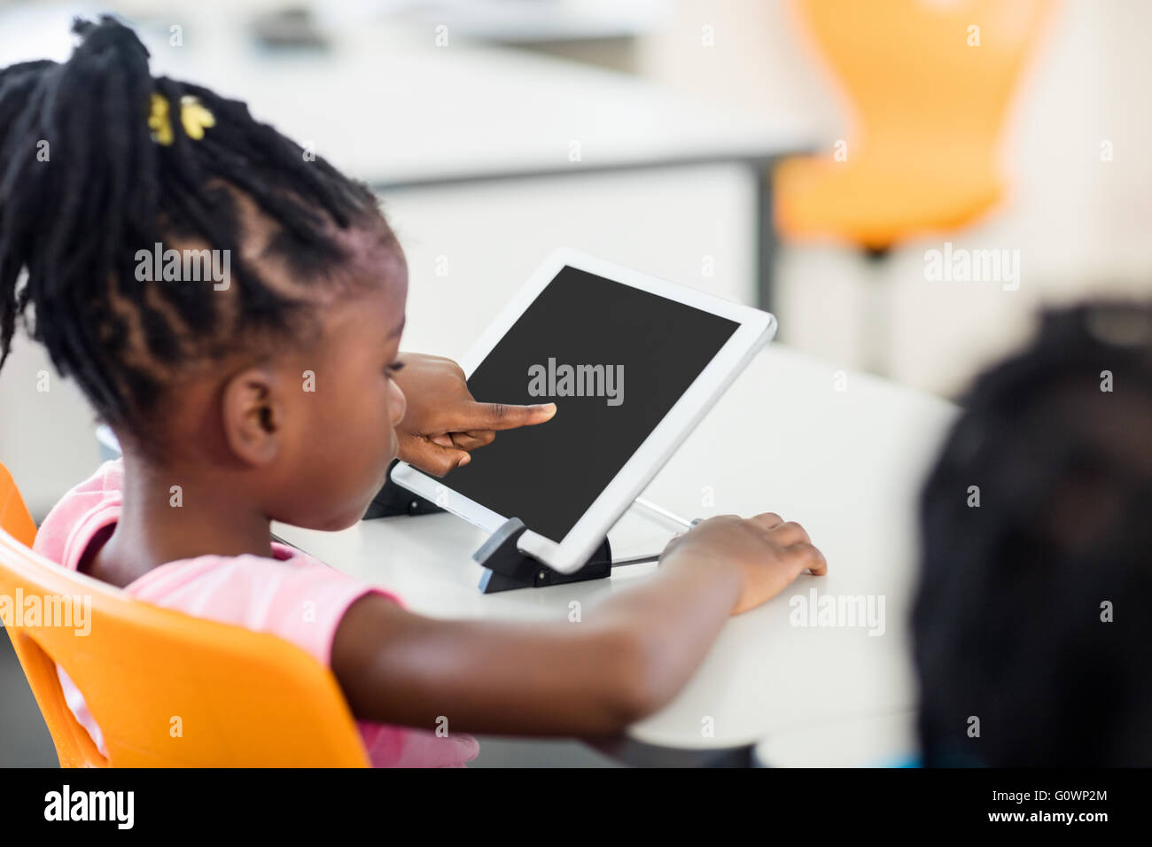Black child tablet classroom hi-res stock photography and images - Alamy