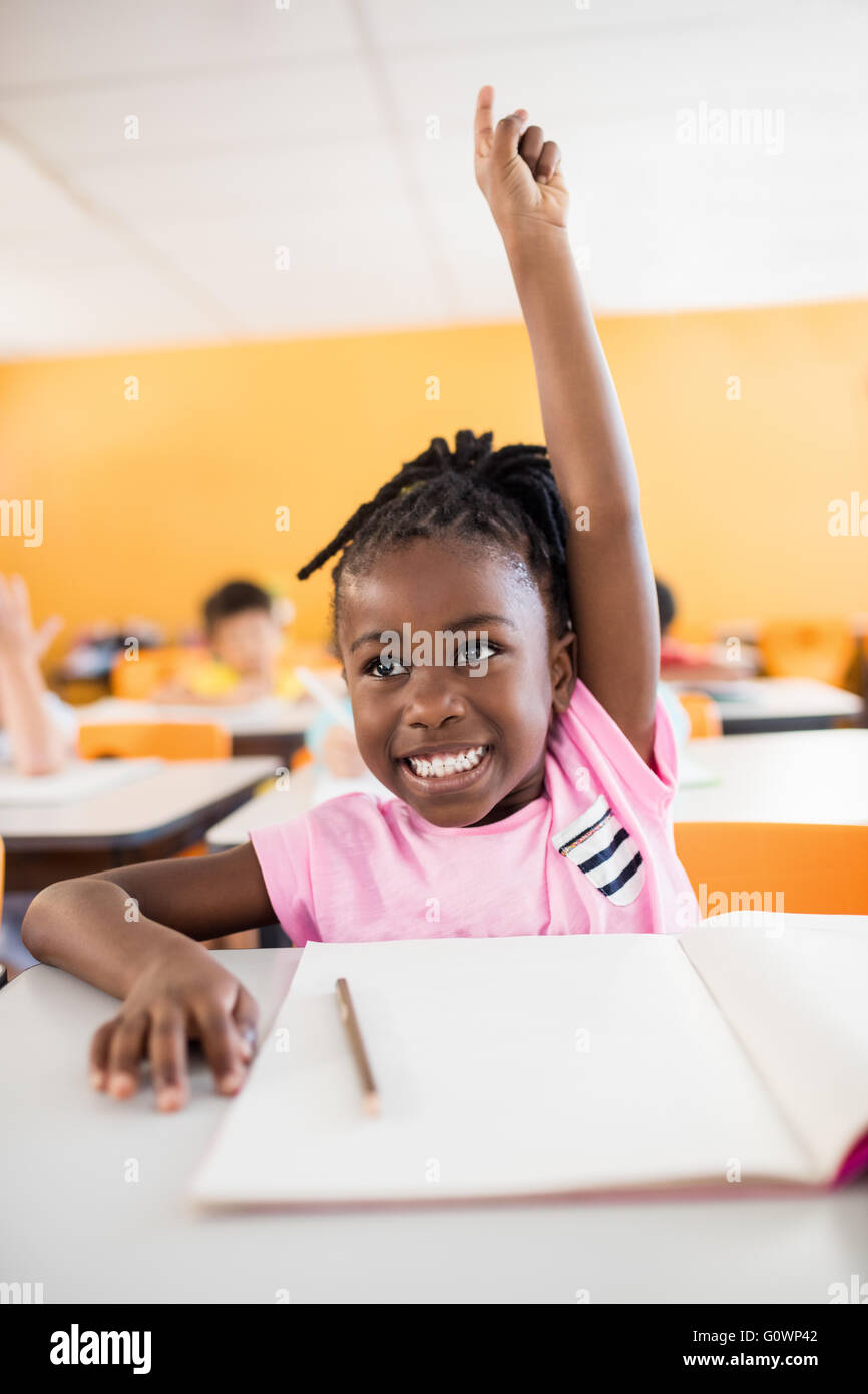 Raising hand up hi-res stock photography and images - Alamy