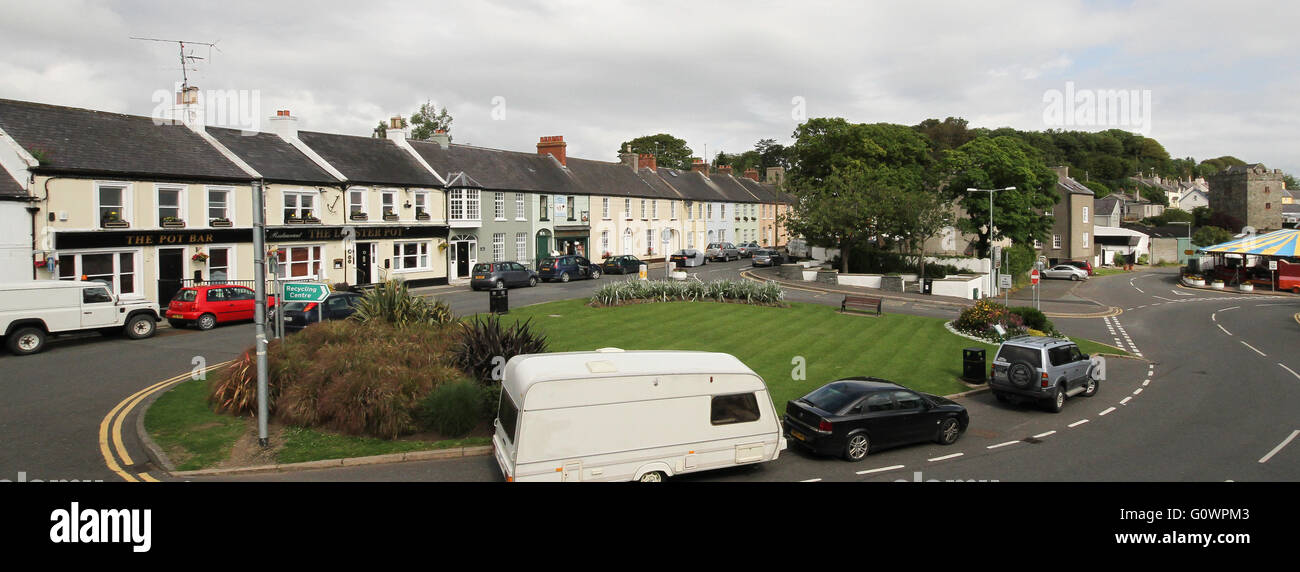 The village of Strangford, County Down, Northern Ireland Stock Photo ...