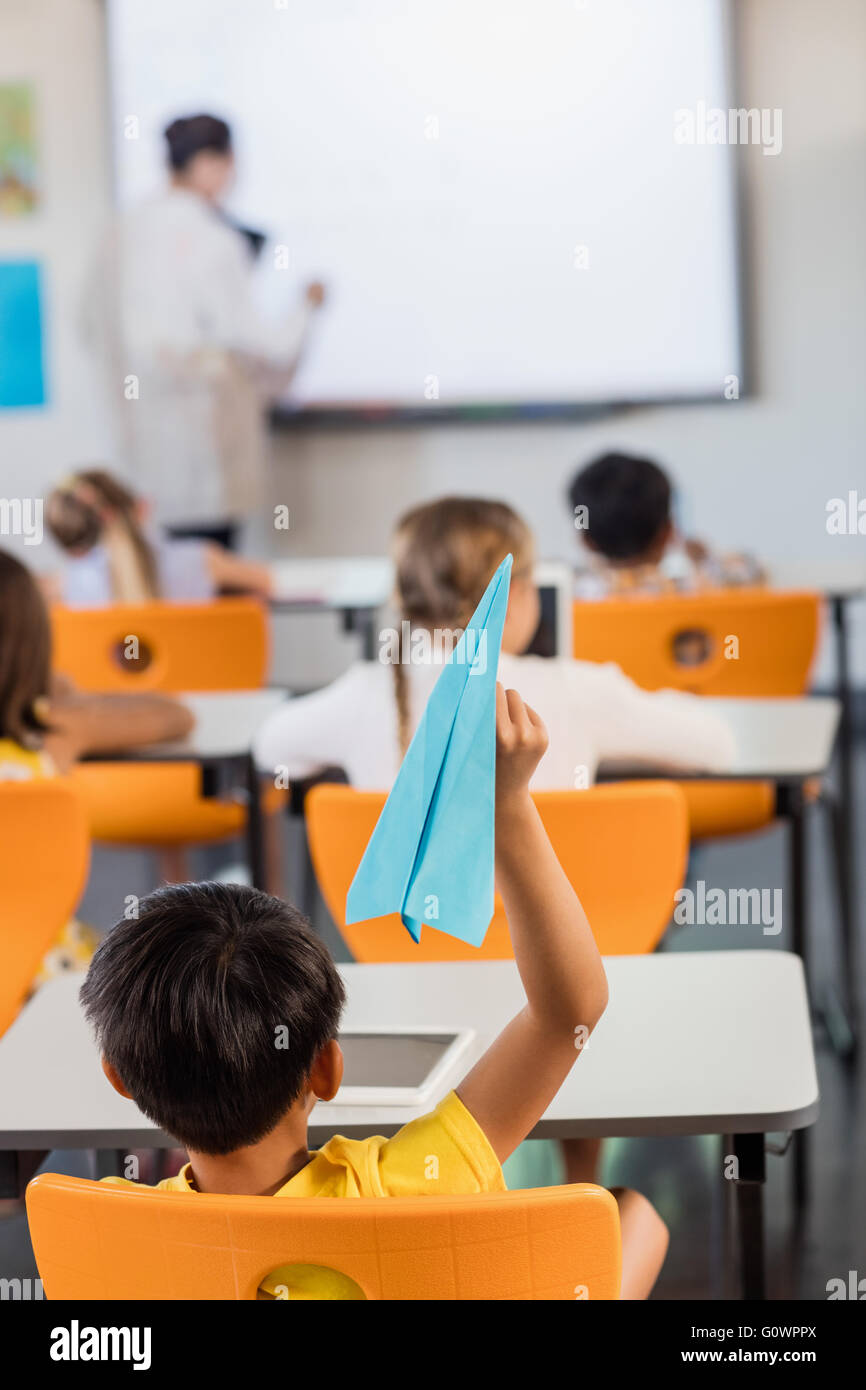 Child Throwing Paper Plane High Resolution Stock Photography and Images ...