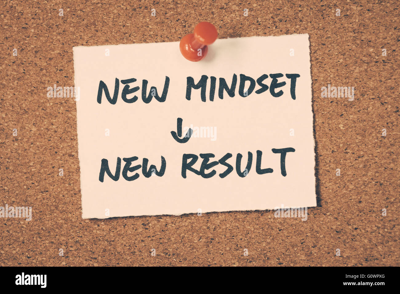 new mindset new result Stock Photo - Alamy