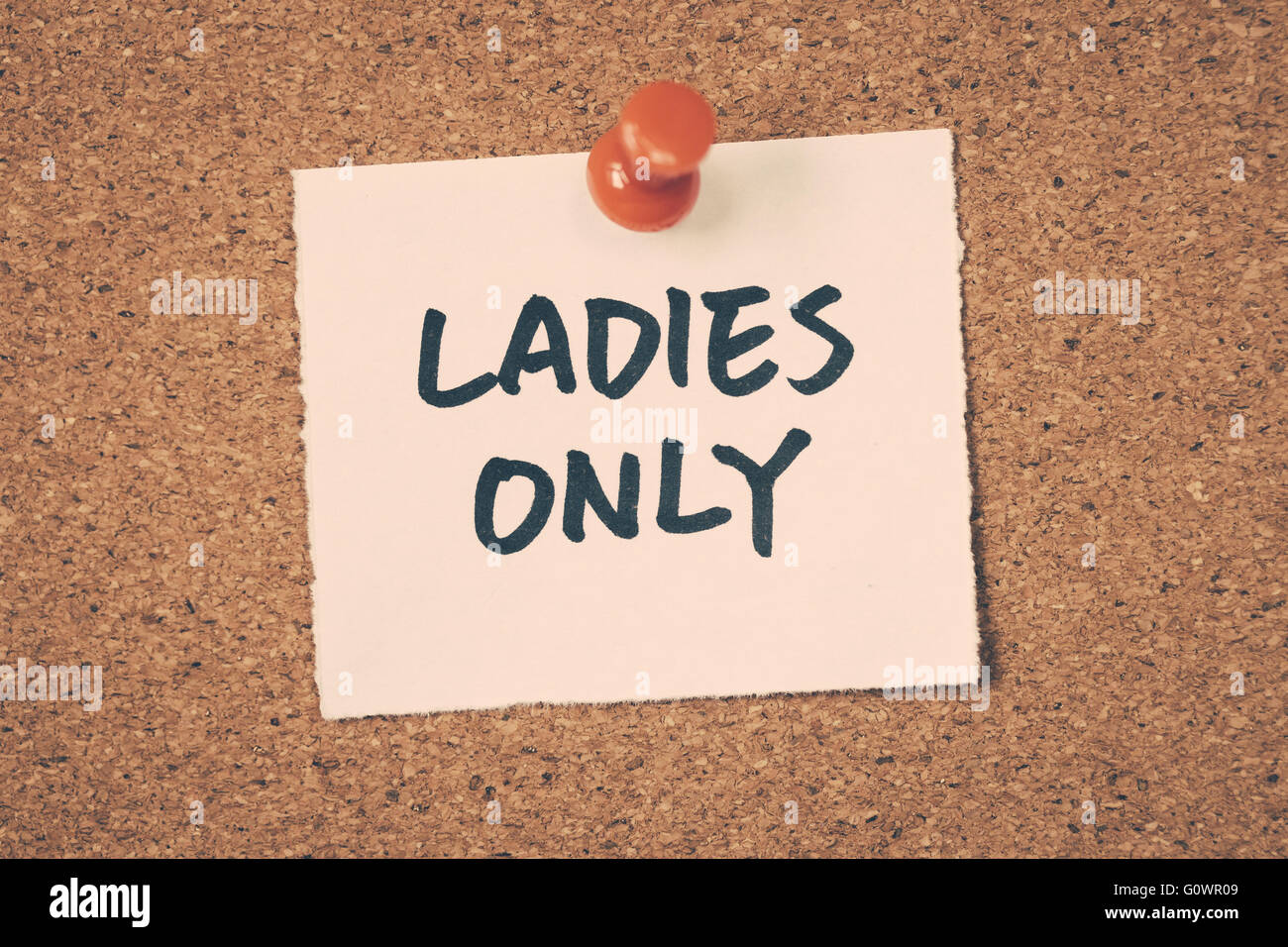 Ladies only and sign hi-res stock photography and images - Alamy