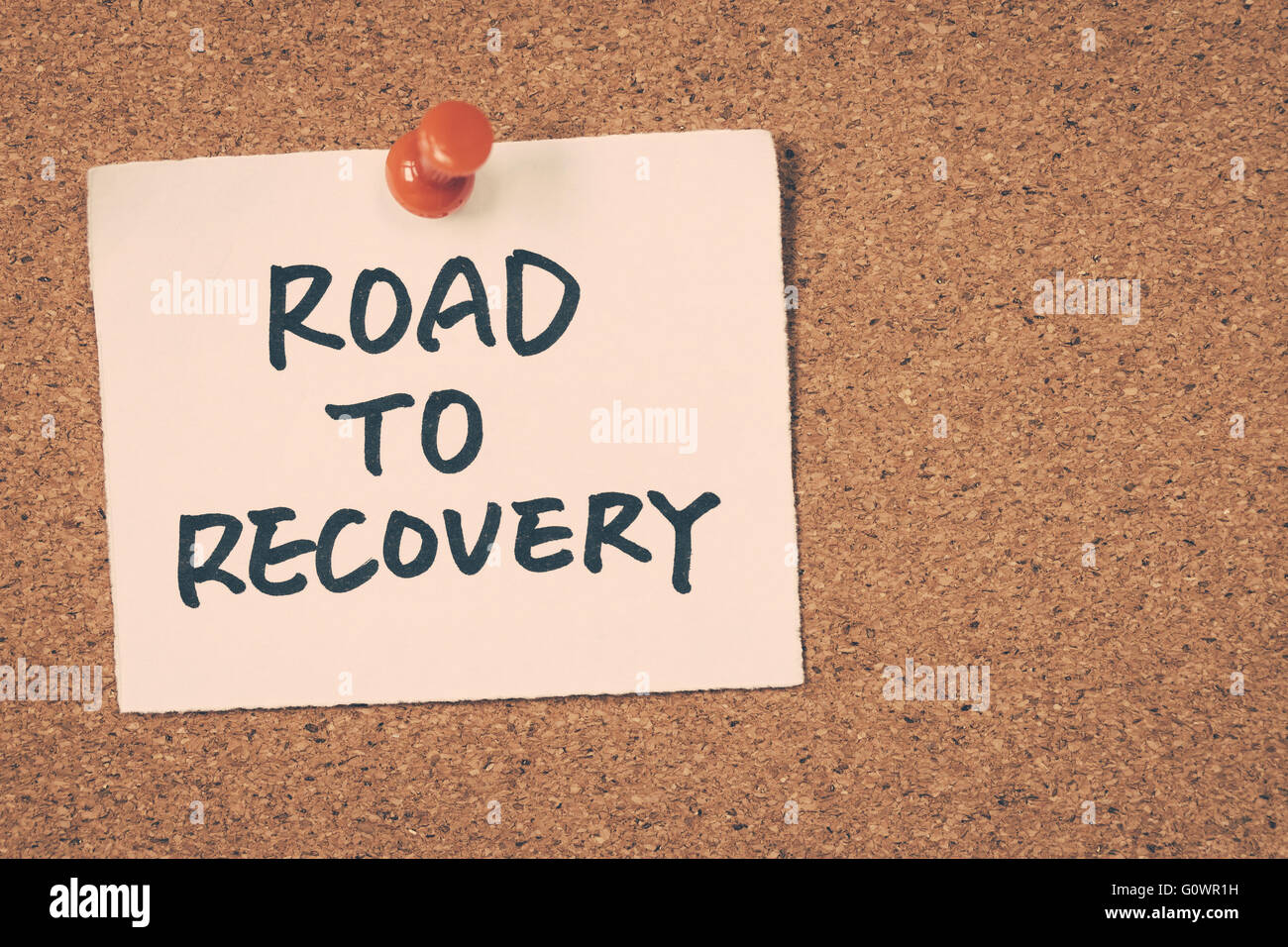 Road to recovery sign hi-res stock photography and images - Alamy