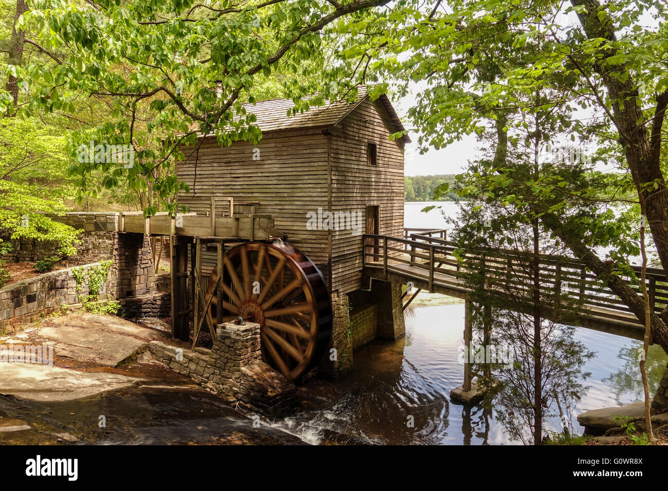 Romantic Mill at Stone Mountain National Park Stock Photo - Alamy