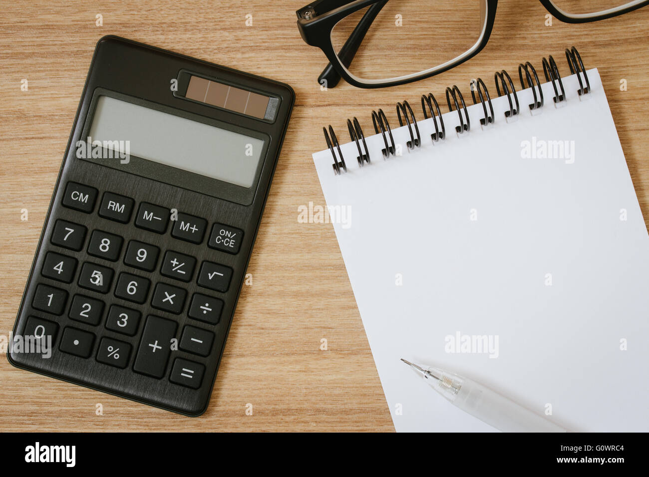 Accounting concept pen calculator hi-res stock photography and images ...