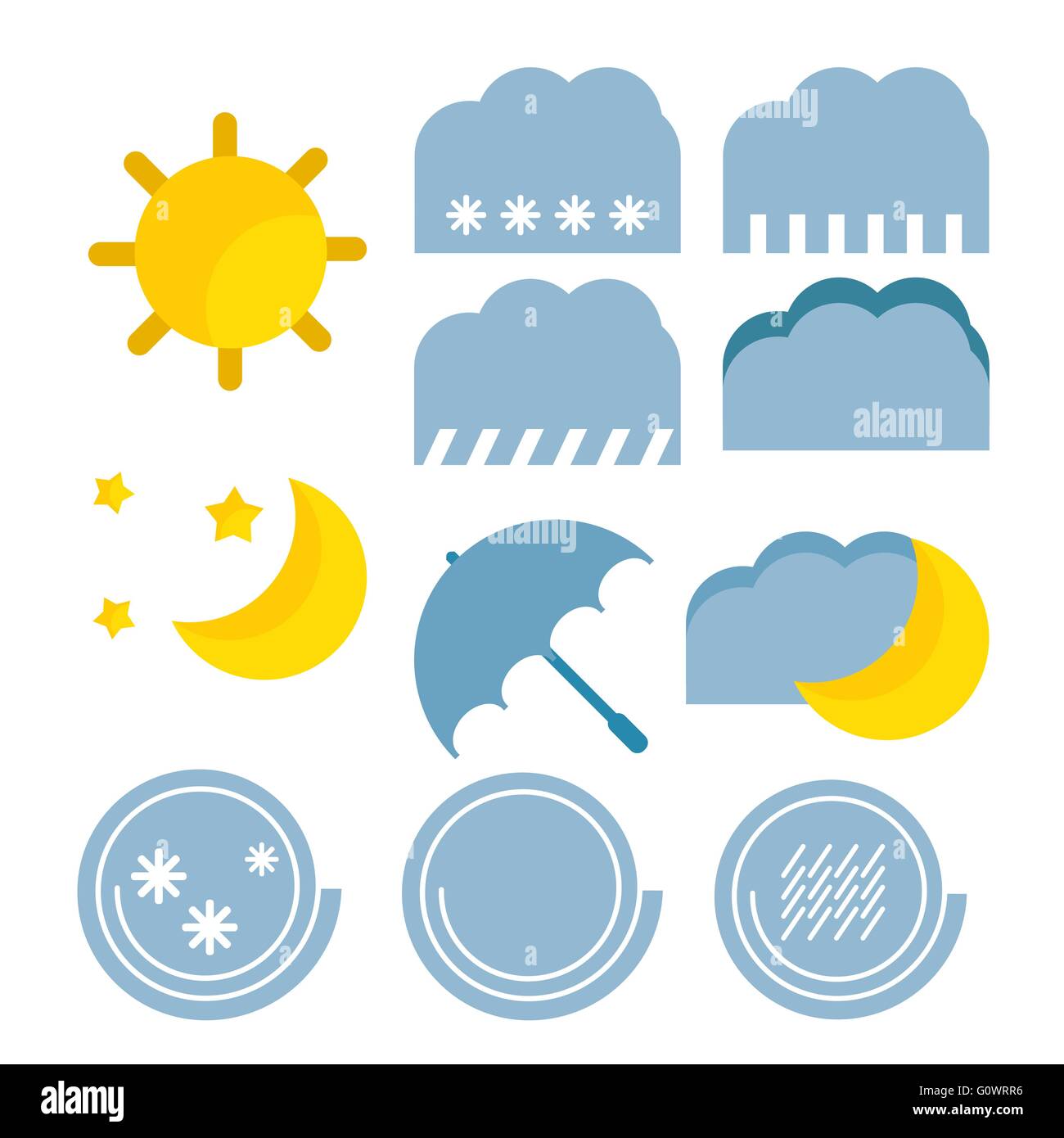 weather forecast color baby cute icon Stock Vector Image & Art - Alamy
