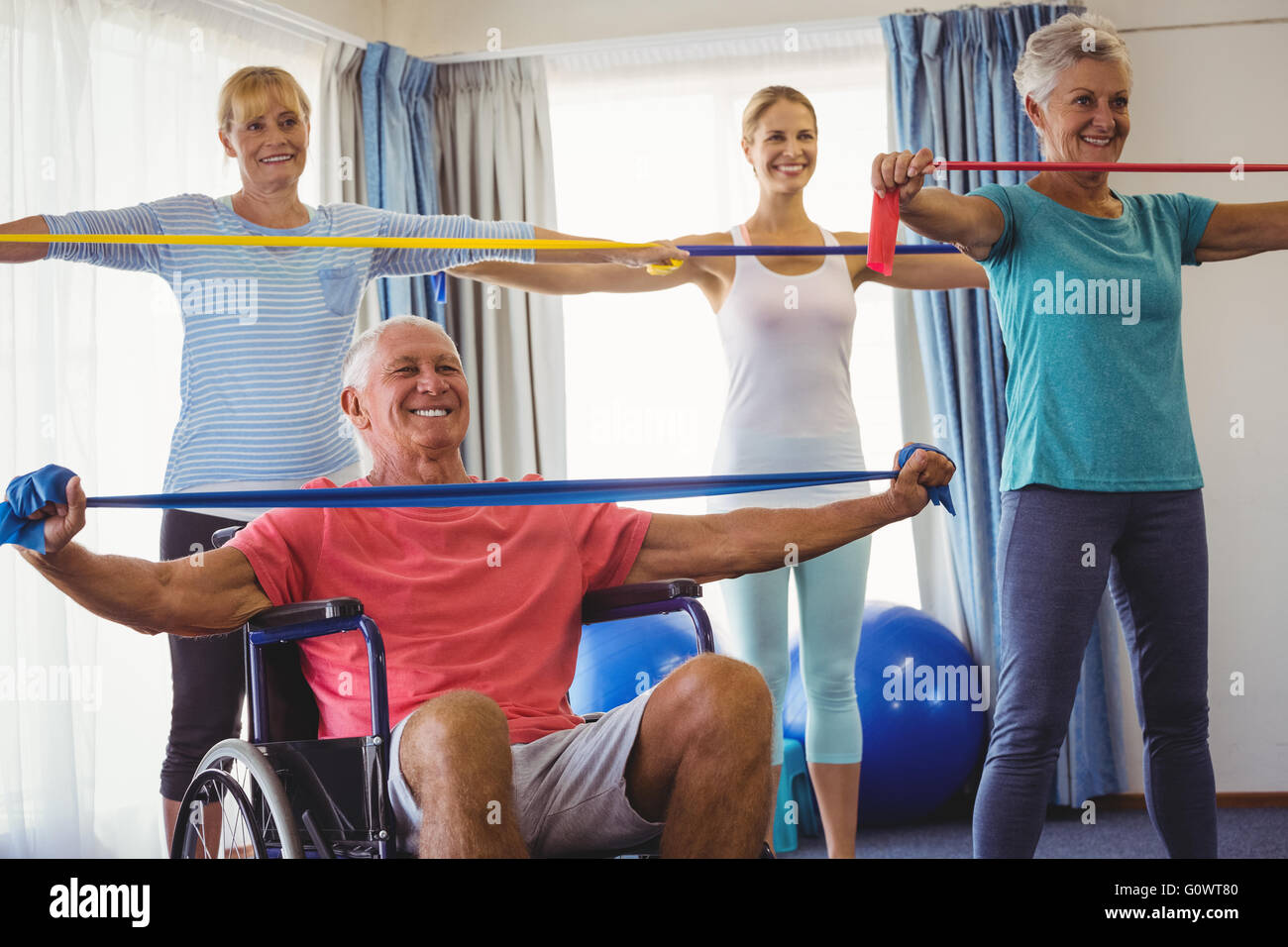 Young man stretching during exercise hi-res stock photography and ...