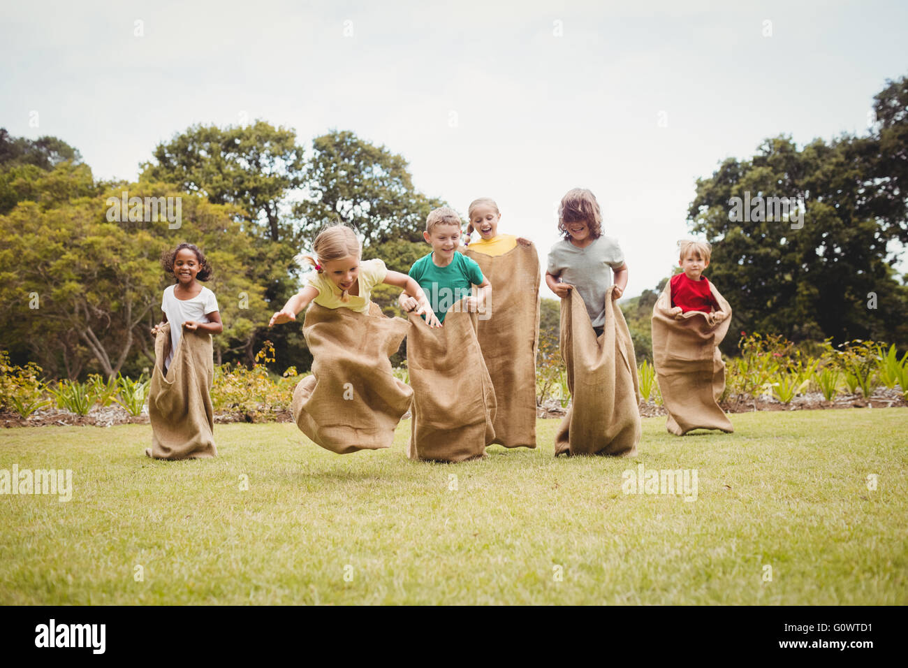 Potato sack race hi-res stock photography and images - Alamy
