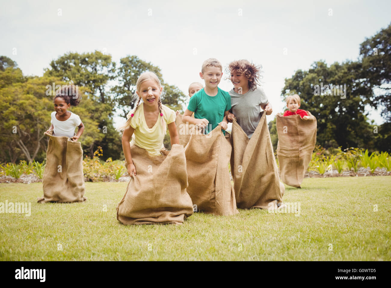 Potato sack race hi-res stock photography and images - Alamy