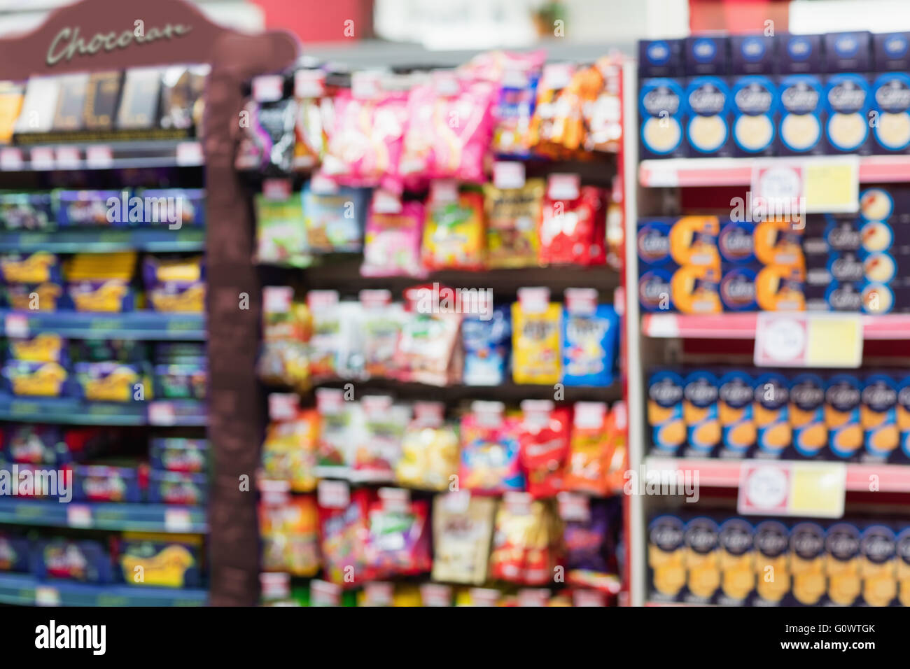 Sweets supermarket shelves hi-res stock photography and images - Alamy