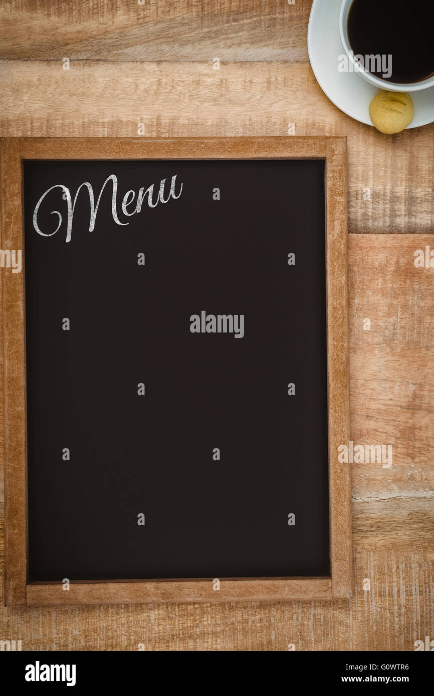 Composite image of menu message Stock Photo - Alamy