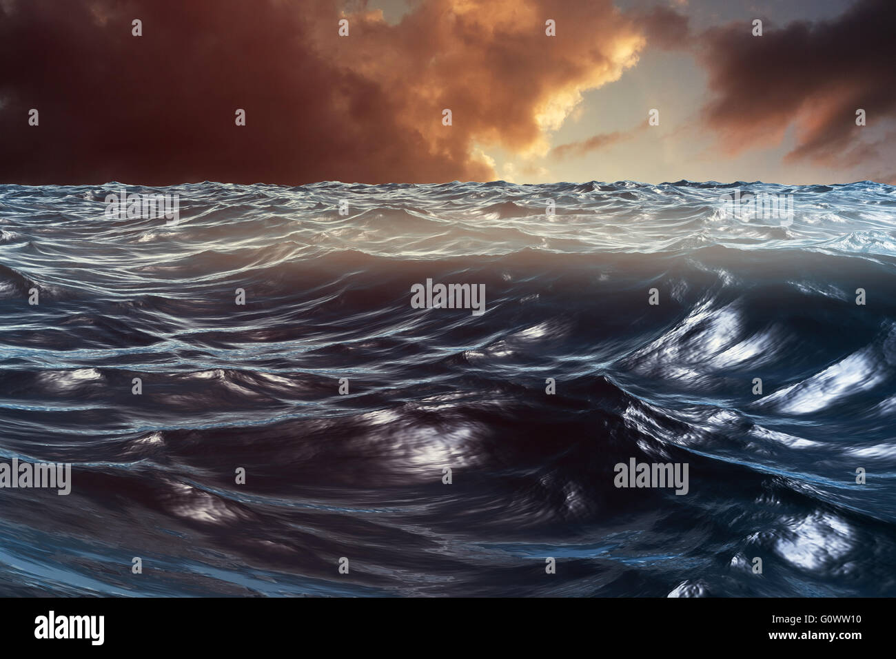 Rough ocean waves beauty hi-res stock photography and images - Alamy