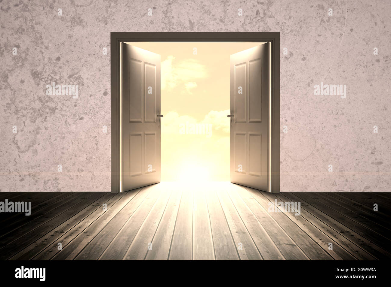Open door sun hi-res stock photography and images - Alamy