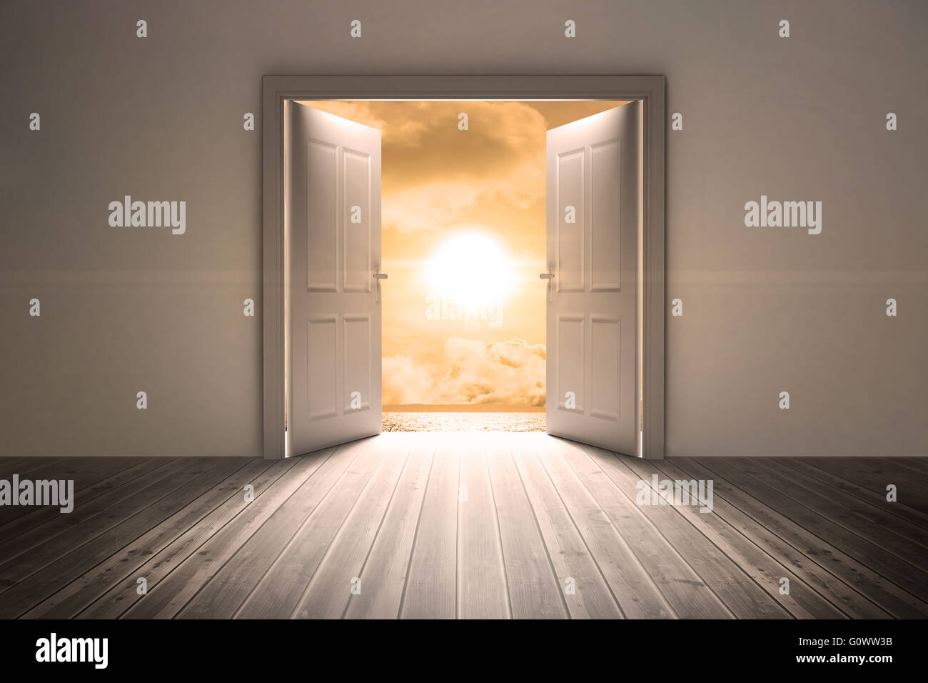 Big open door hi-res stock photography and images - Alamy