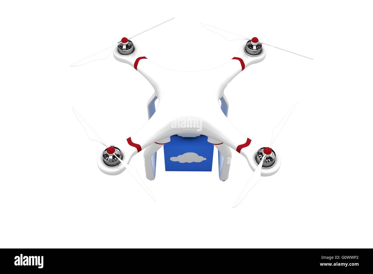 Red white blue 3d cube Cut Out Stock Images & Pictures - Alamy