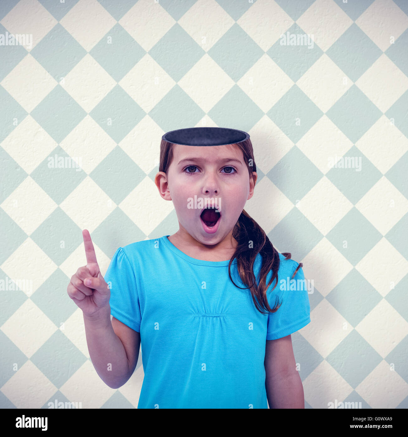 Girl saying no with hand hi-res stock photography and images - Alamy