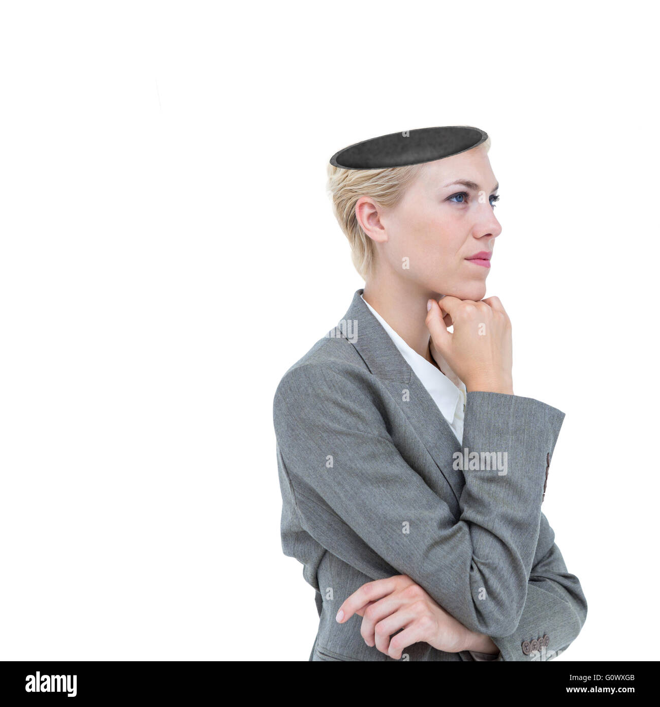 Hand thinking hi-res stock photography and images - Alamy