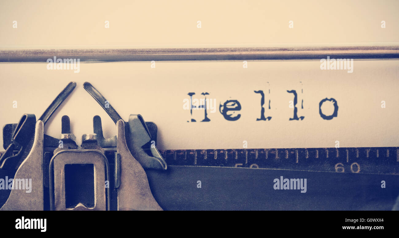 Hello word text black hi-res stock photography and images - Alamy