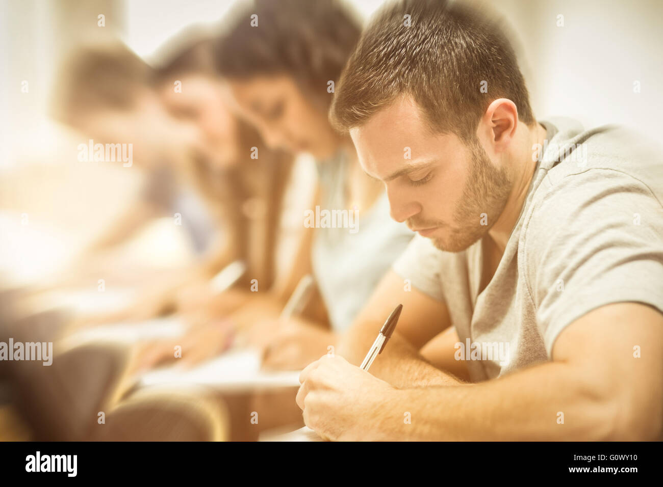 Examination hall students hi-res stock photography and images - Alamy