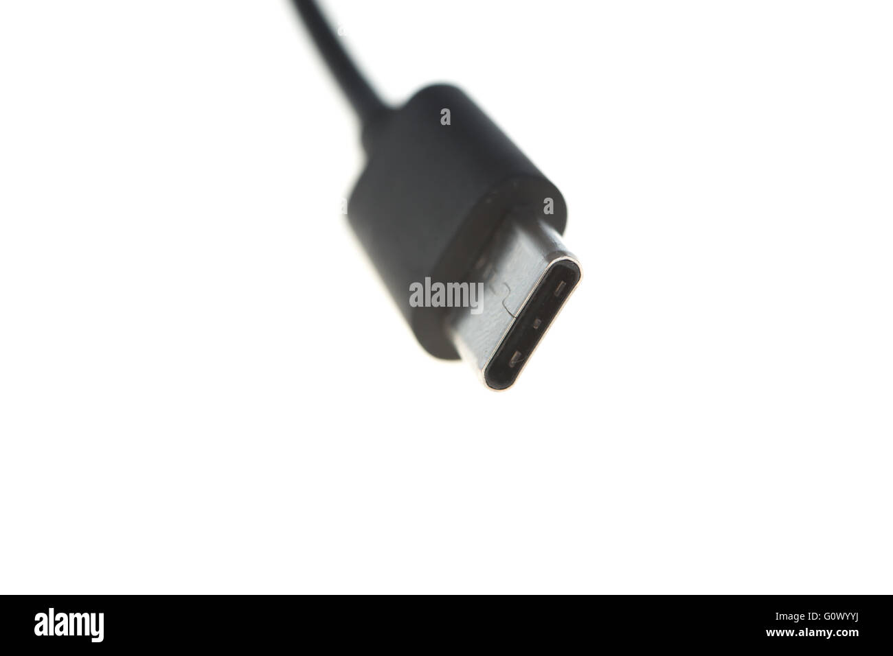 usb-? cable isolated on a white background Stock Photo - Alamy