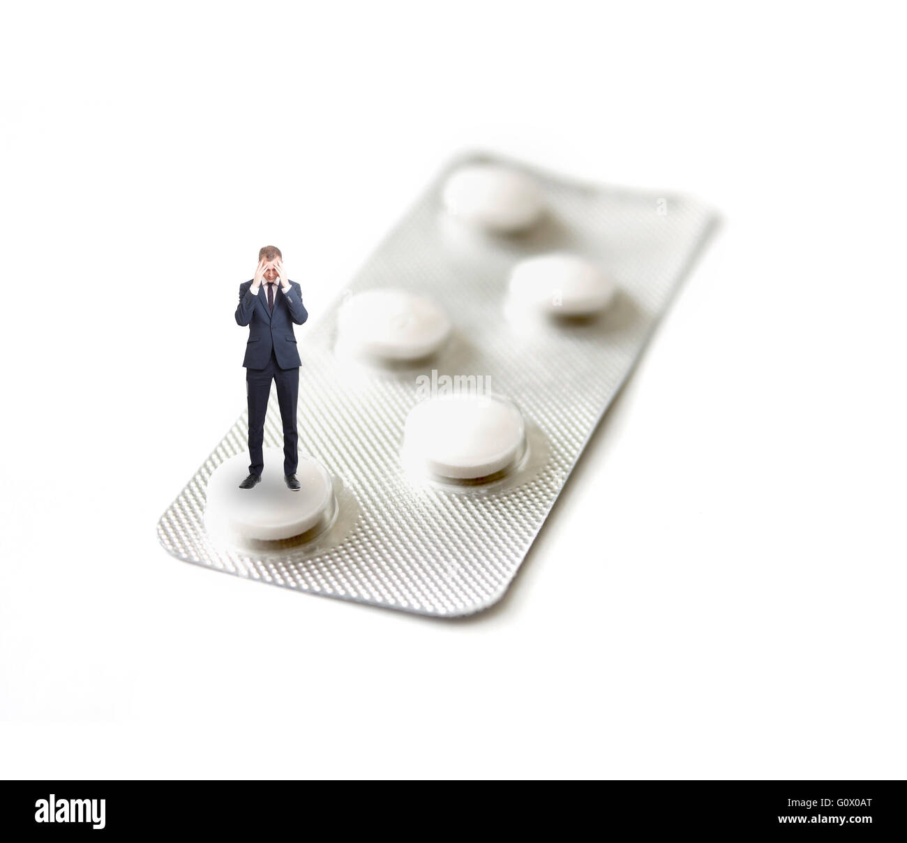 A businessman with pills Stock Photo - Alamy