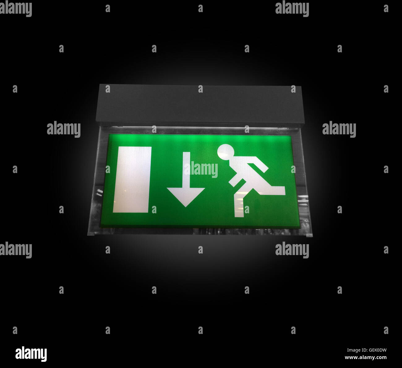 An exit sign Stock Photo - Alamy