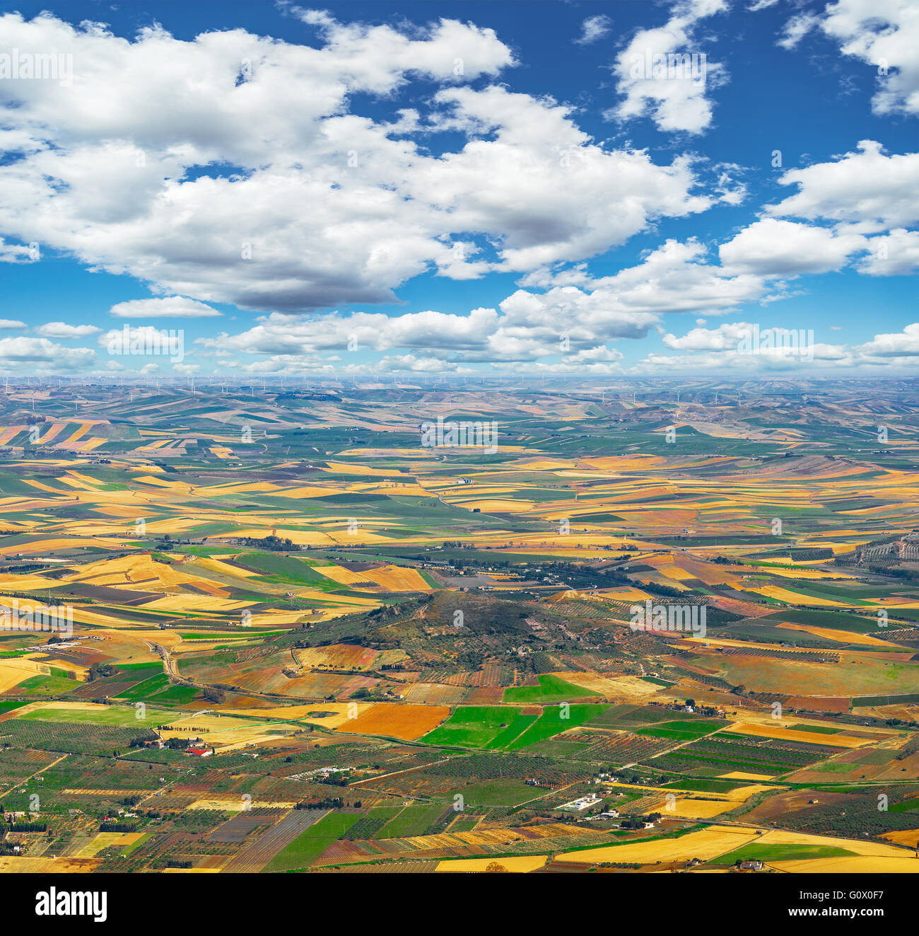 Aerial view of the countryside Stock Photo - Alamy