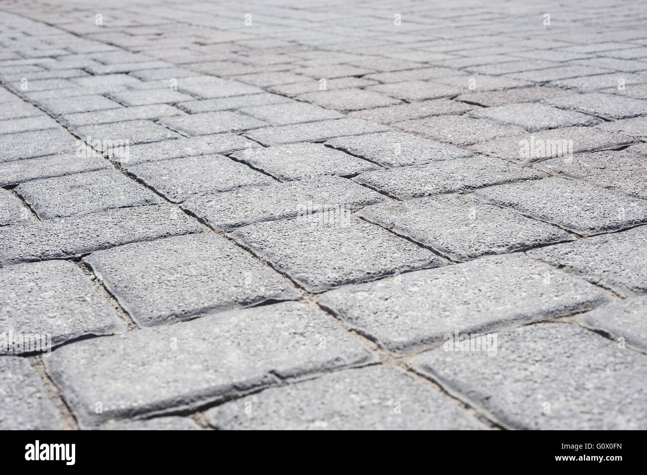 Brick pavement perspective Stock Photo - Alamy