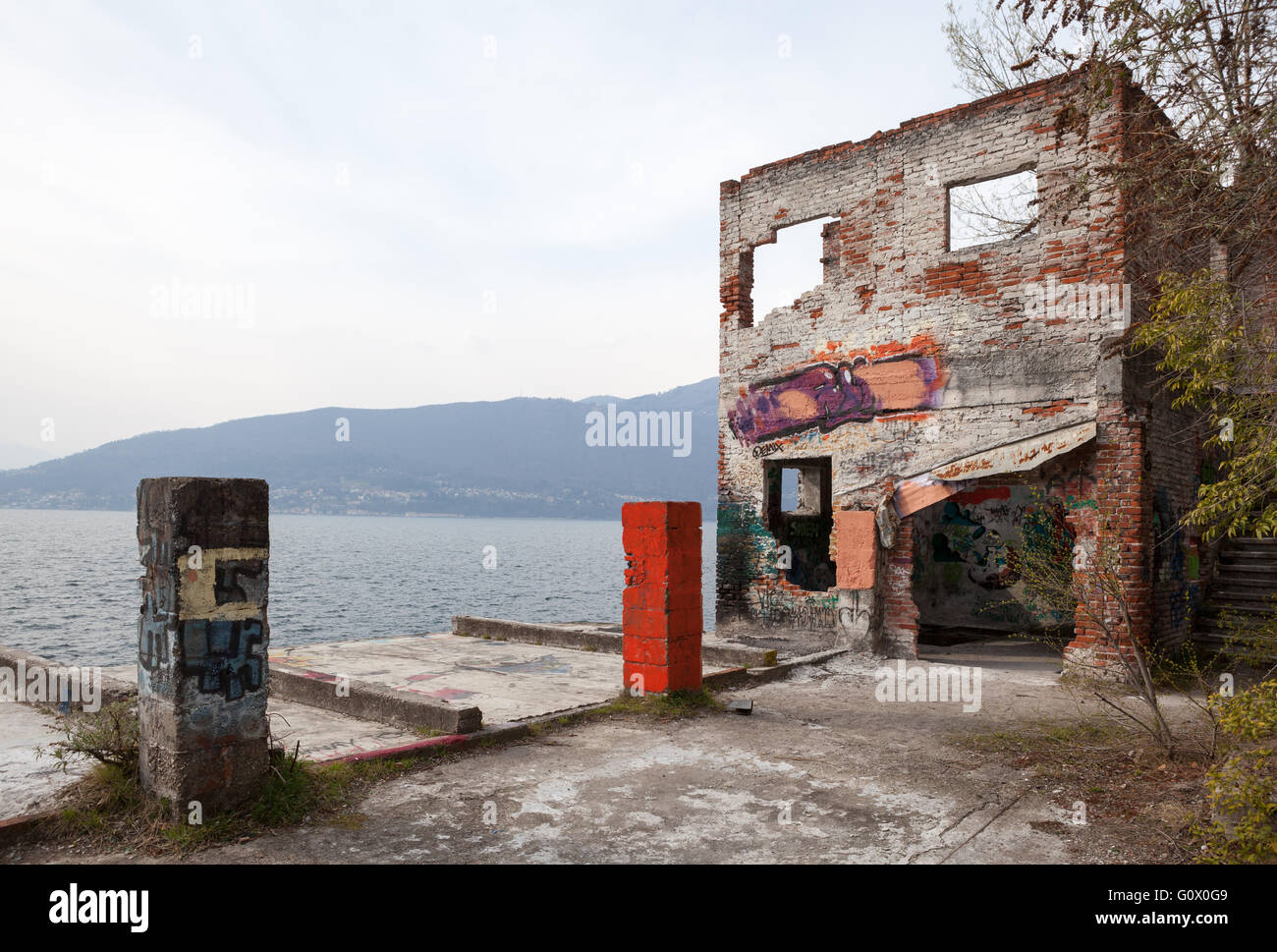 The abandoned furnaces where the limestone was changed in fine lime ...