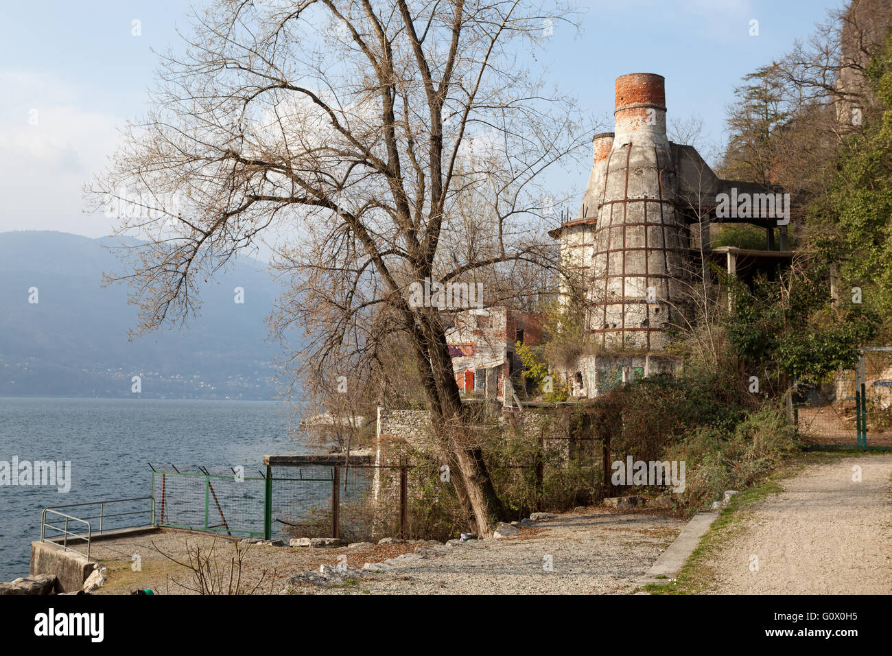 The abandoned furnaces where the limestone was changed in fine lime ...