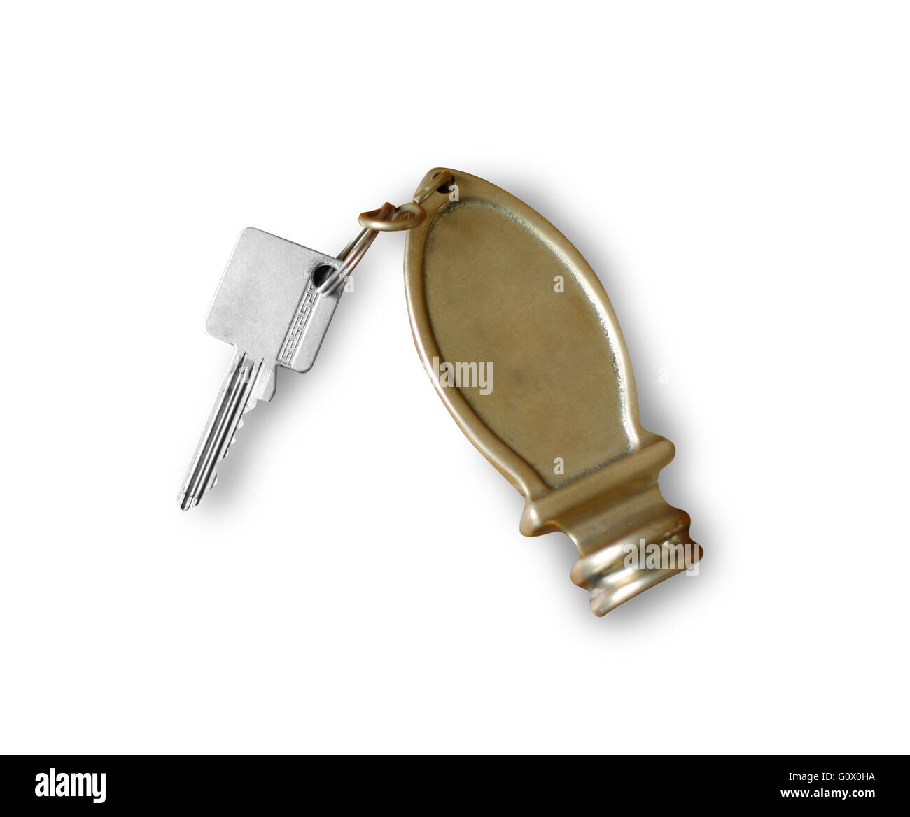 Hotel key on white Stock Photo - Alamy