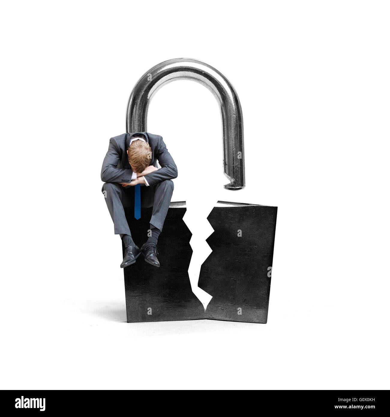 A broken lock on hi-res stock photography and images - Alamy