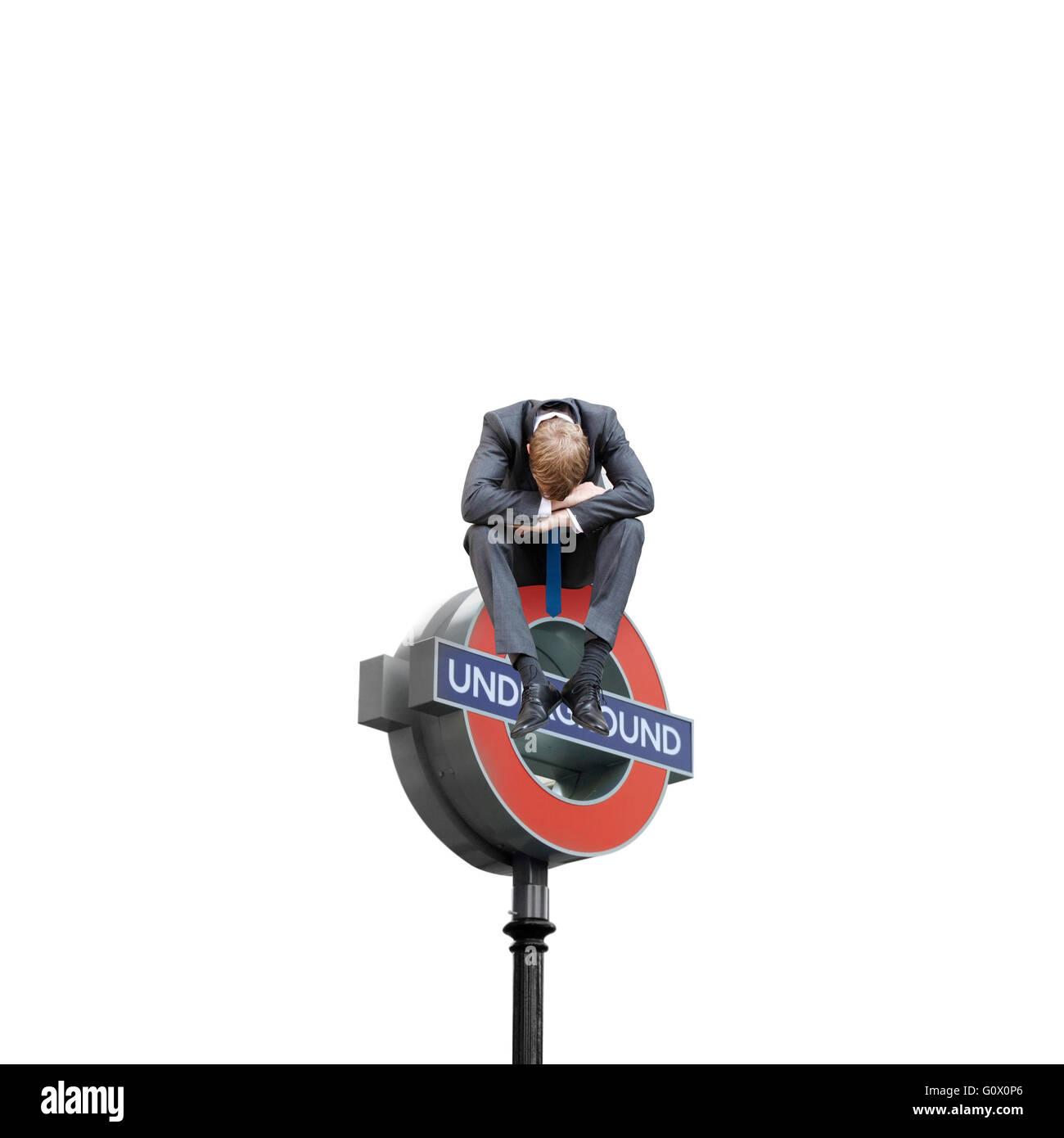 A sad british businessman Stock Photo - Alamy