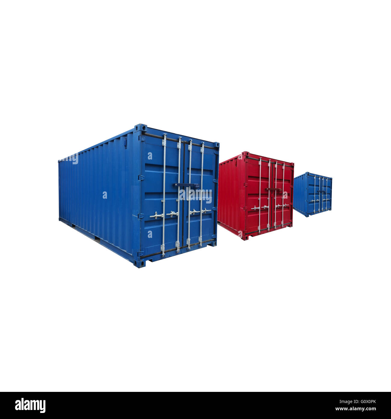 A shippping container on white Stock Photo - Alamy