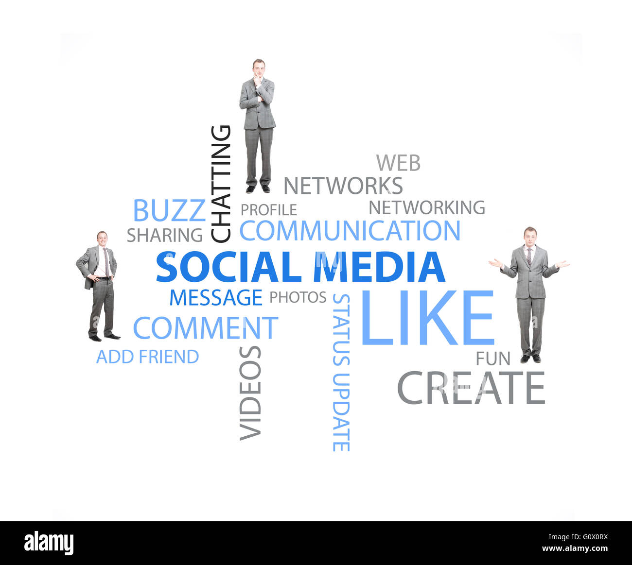 Social network status Cut Out Stock Images & Pictures - Alamy