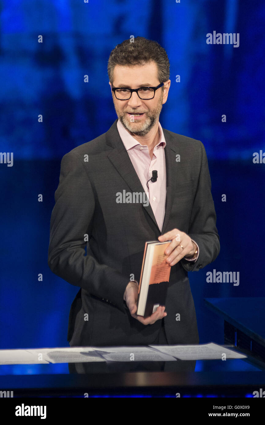 American author Elliot Ackerman appears as a guest on Italian talk show ...