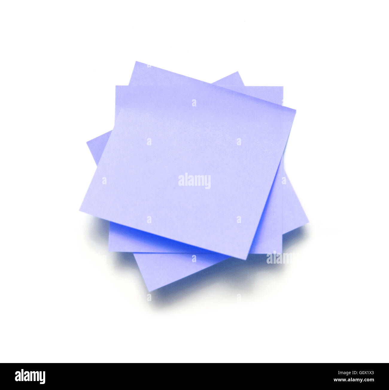 Purple notes on white Stock Photo - Alamy